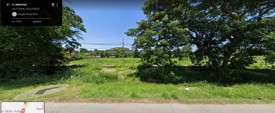 ขายที่ดินหัวหิน 3 ไร่ ด้านหลังที่ดินเห็นวิวภูเขา ด้านหน้าติดถนนใหญ่ ...